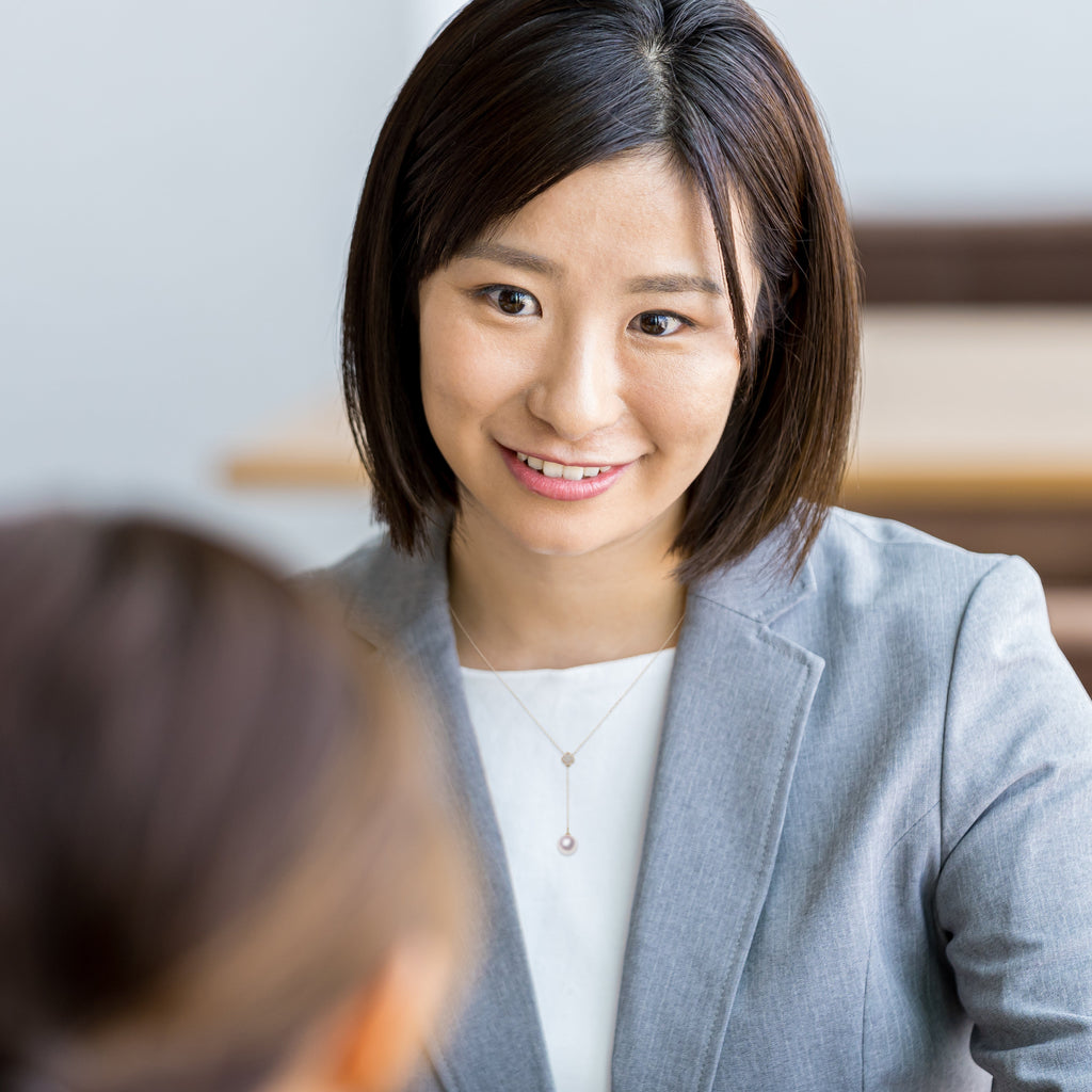 K18PG 8.5㎜ 吊墜 D0.04ct | Tensei Pearl Online Store 天成真珠 公式通販ショップ